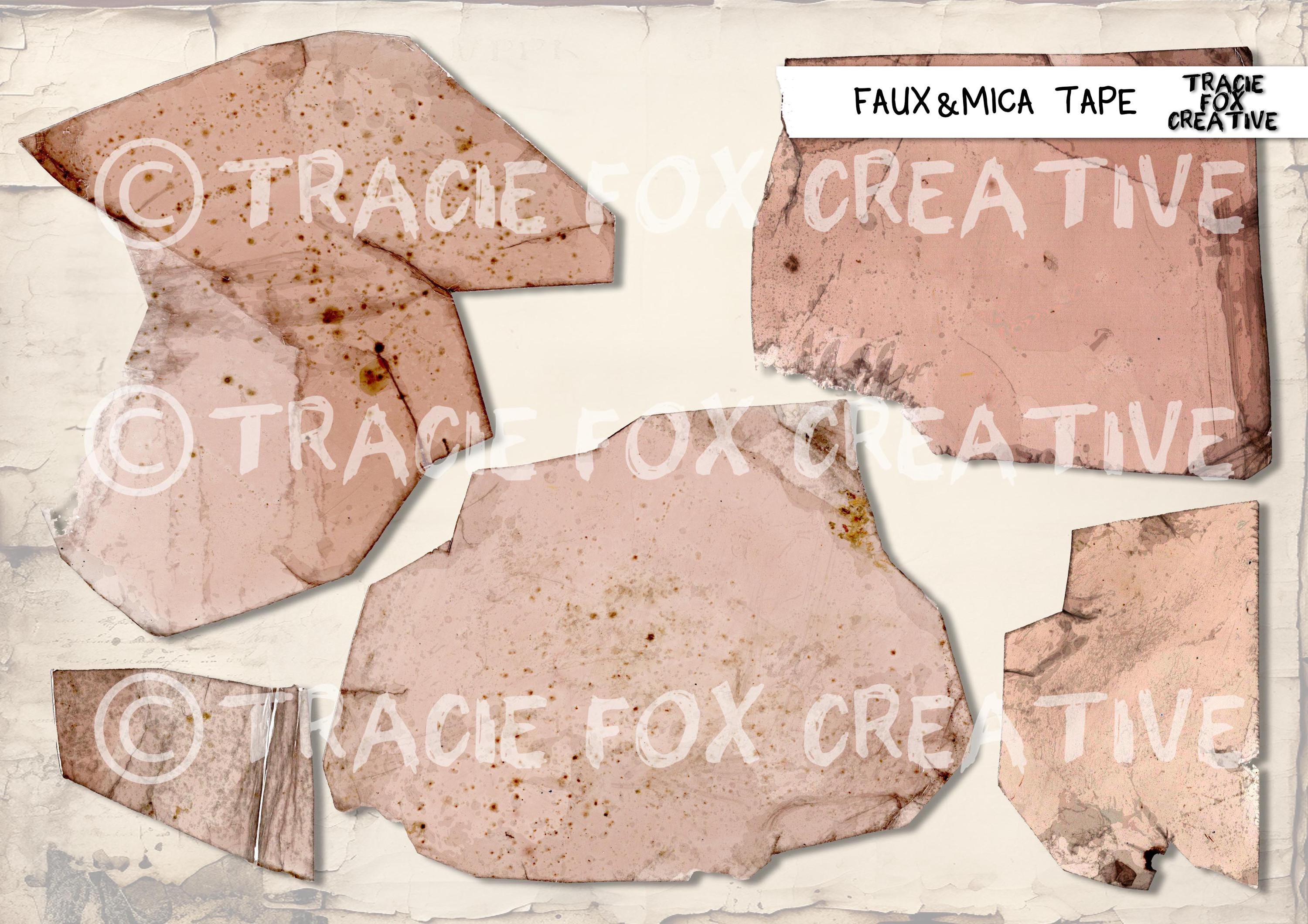 FAUX MICA/TAPE *print on Transparency* | Digital Kit | Printable Junk ...