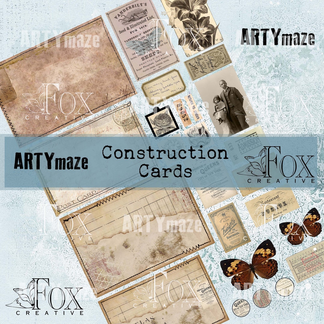 Construction Cards: Digital Journal Kit COLAB20 03 - Etsy