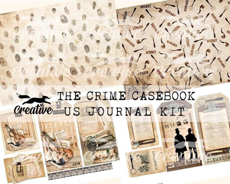 US the Crime Casebook: Sherlock Holmes Themed A4 Journal - Etsy