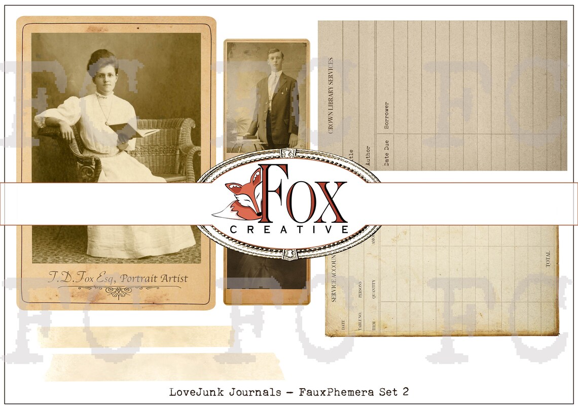 Vintage Digital Ephemera Kit 2 DIGI19 15 | Etsy UK