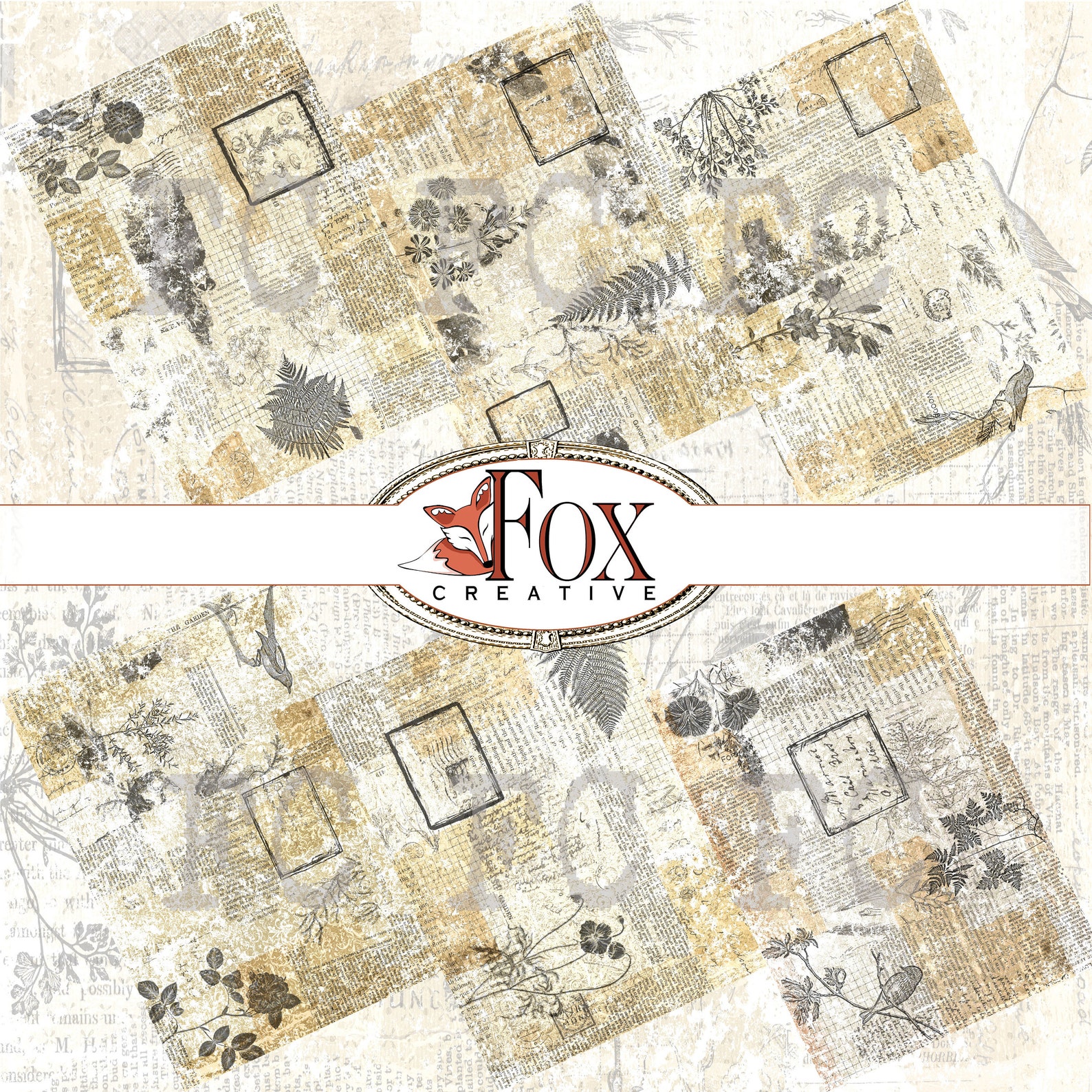 Silhouette, Digital Journal Pages, Digital Collage Sheets. DIGI19 22 - Etsy