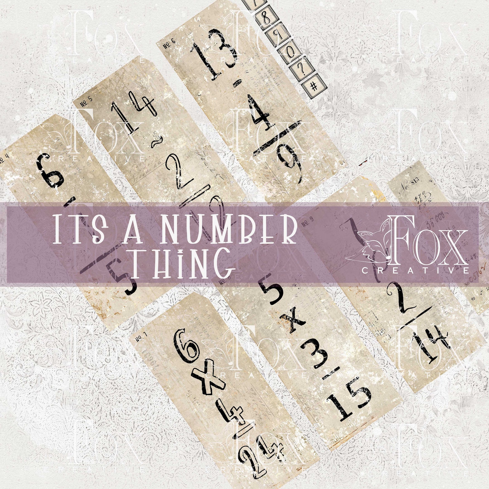 A Number Thing: DIGI20 37 Digital Embellishment Kit, Faux Flash Cards ...