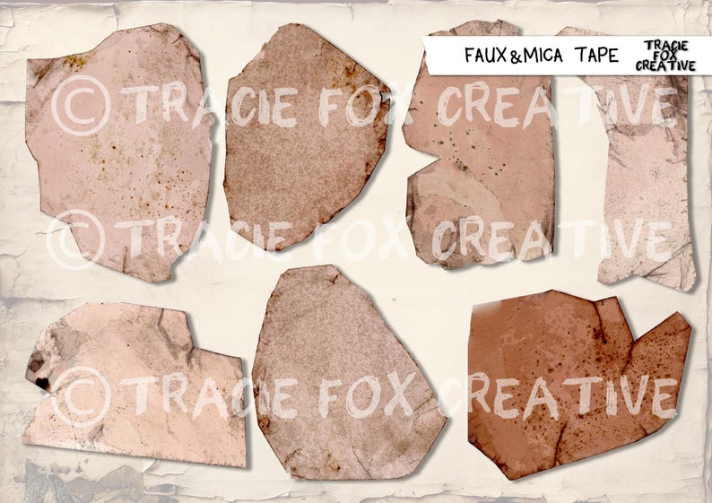 FAUX MICA/TAPE *print on Transparency* | Digital Kit | Printable Junk ...