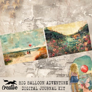 The BIG BALLOON Adventure, Digital Journal/scrapbooking Kit DIGI24 29 ...