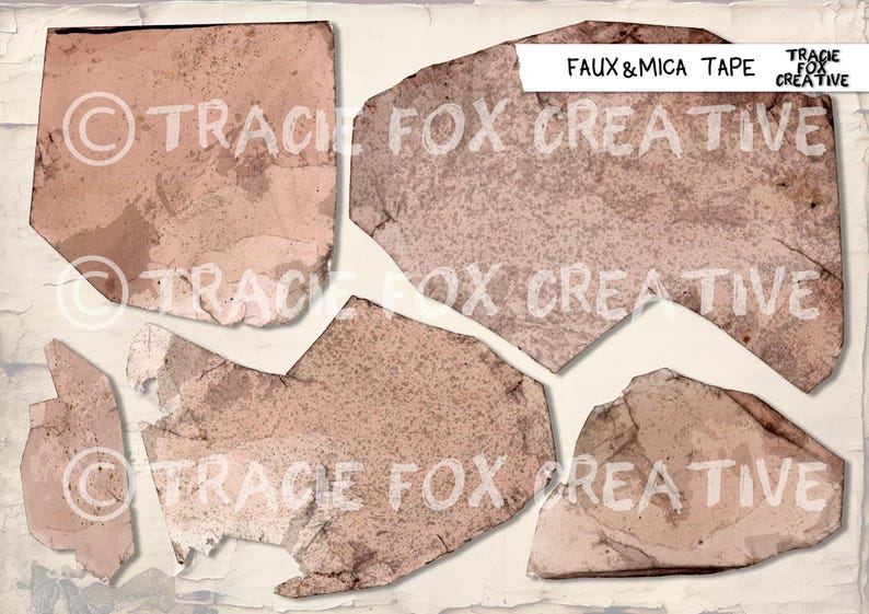 FAUX MICA/TAPE *print on Transparency* | Digital Kit | Printable Junk ...