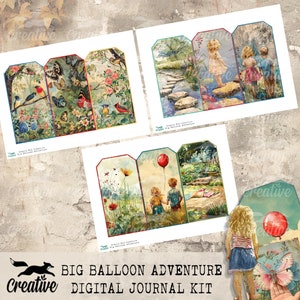 The BIG BALLOON Adventure, Digital Journal/scrapbooking Kit DIGI24 29 ...