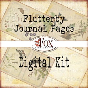 Flutterby: Butterfly Journal Pages, Digital Kit. DIGI19 36 - Etsy UK