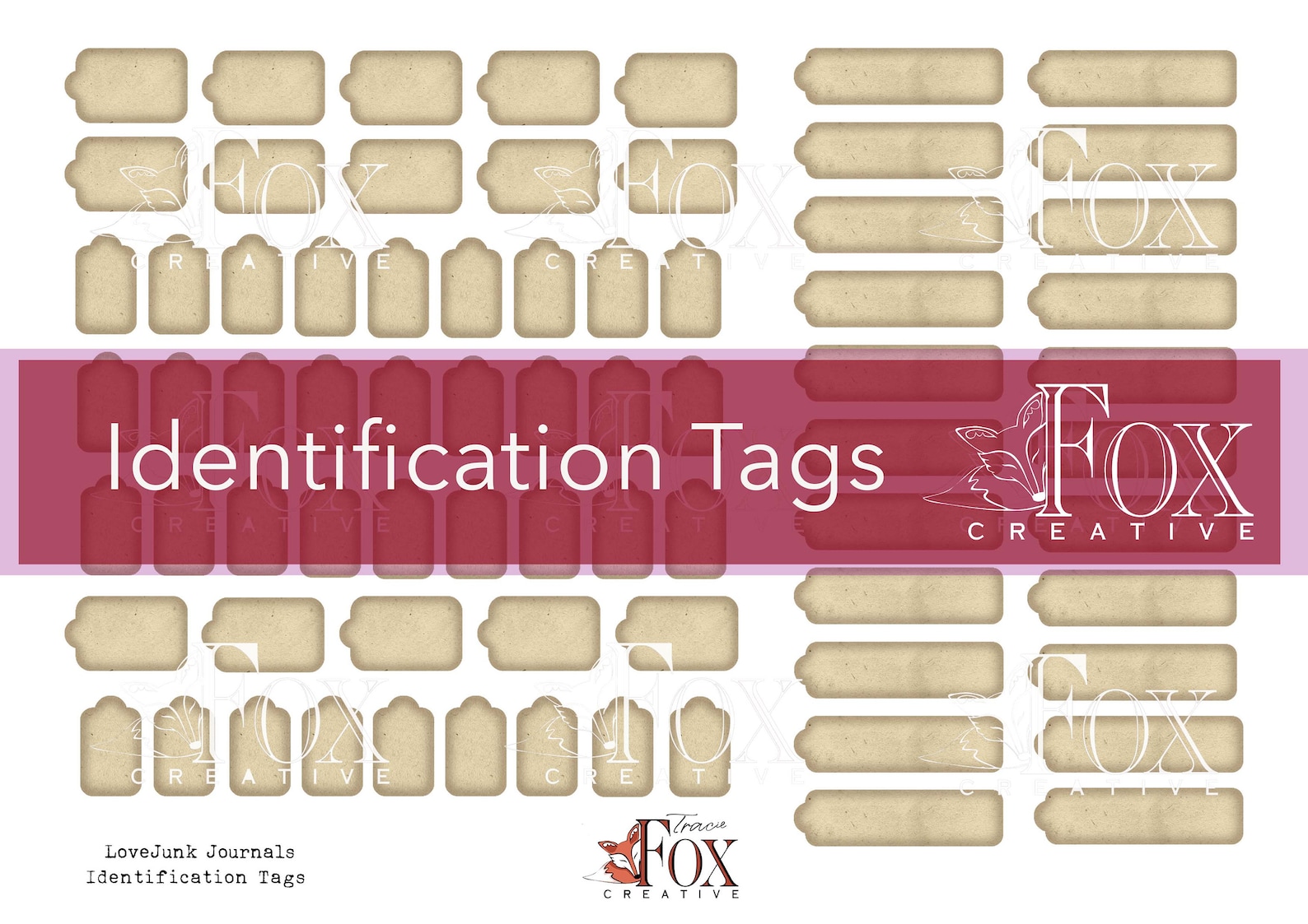 Identification Mini Tags, Digital Kit DIGI20 46 - Etsy