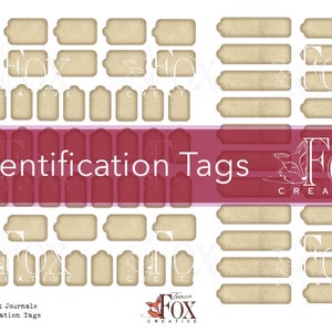 Identification Mini Tags, Digital Kit DIGI20 46 - Etsy