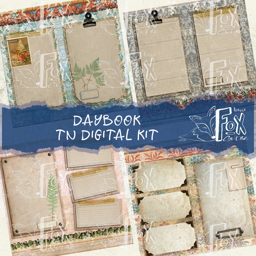 Daybook, Digital TN Journal Kit. DIGI21 02 - Etsy UK