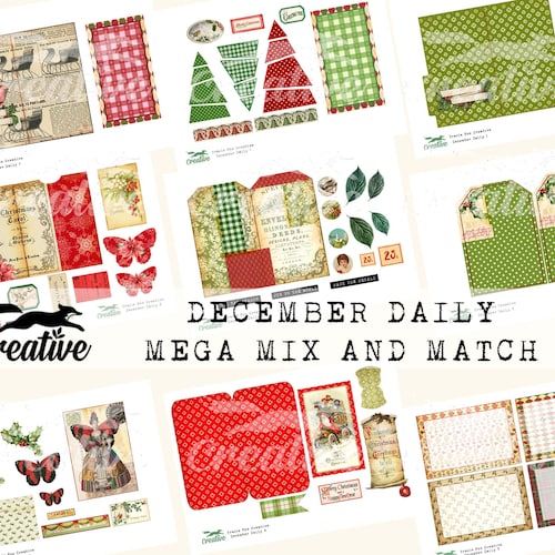 December Daily Mega Pack December Daily Digital Christmas - Etsy