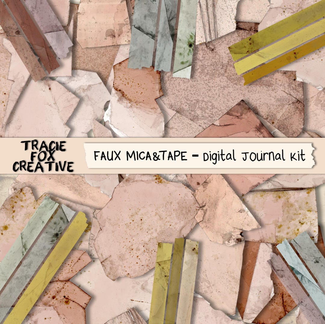 FAUX MICA/TAPE *print on Transparency* | Digital Kit | Printable Junk ...