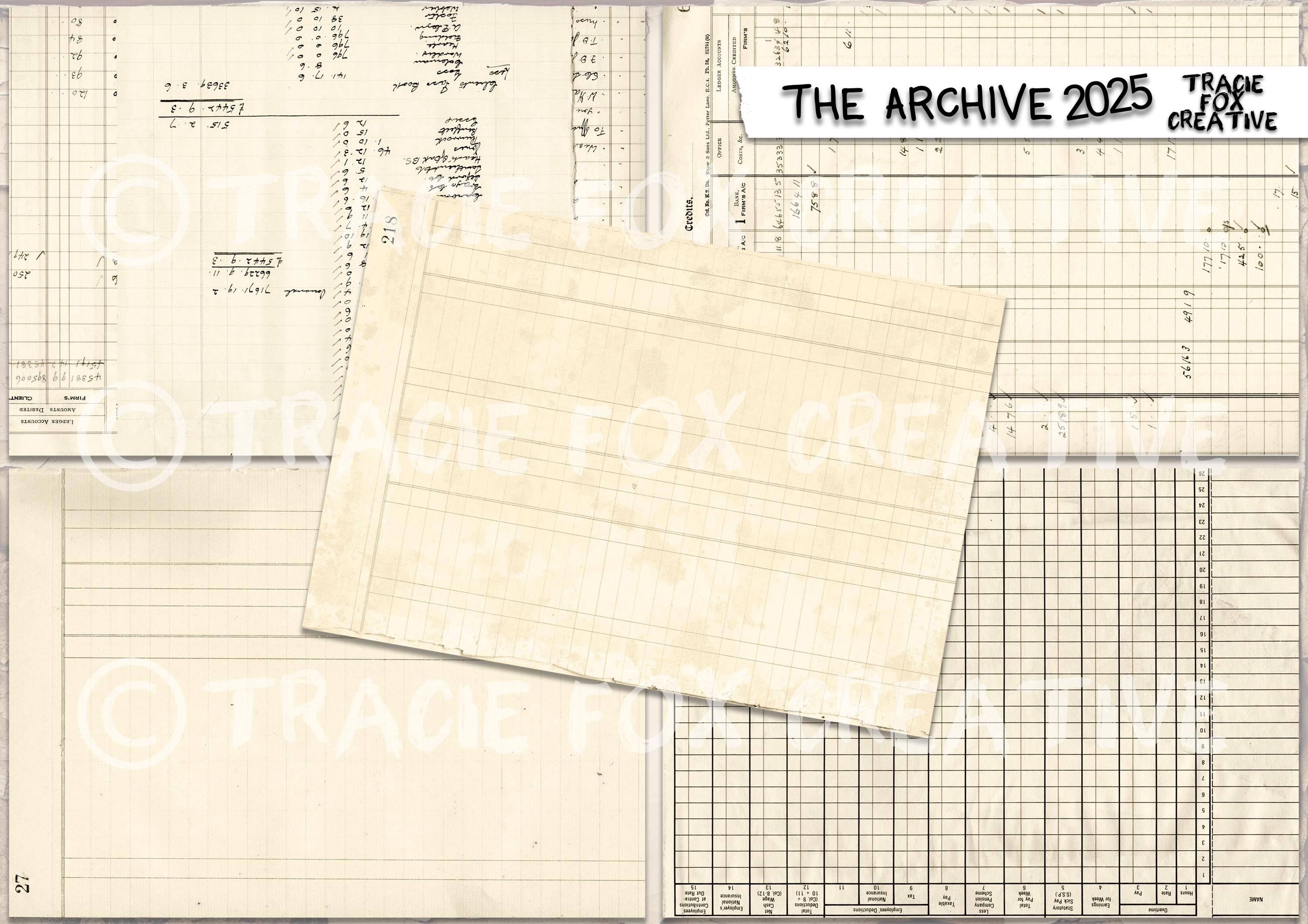 The ARCHIVE 2025 – New, Vintage Papers, Journal Digital Document ...