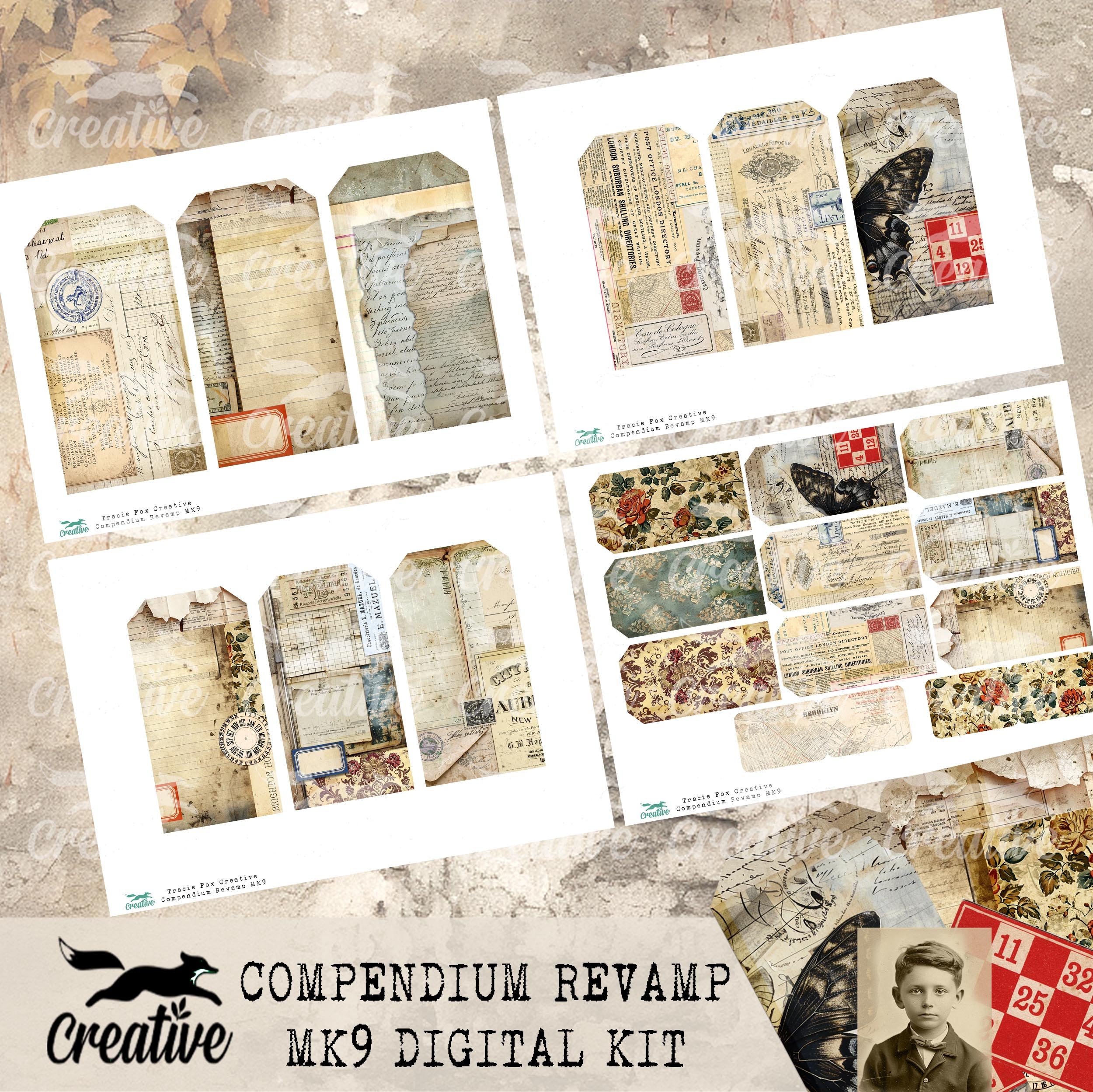 COMPENDIUM REVAMP MK9, Digital Journal/scrapbooking Kit, Printable ...