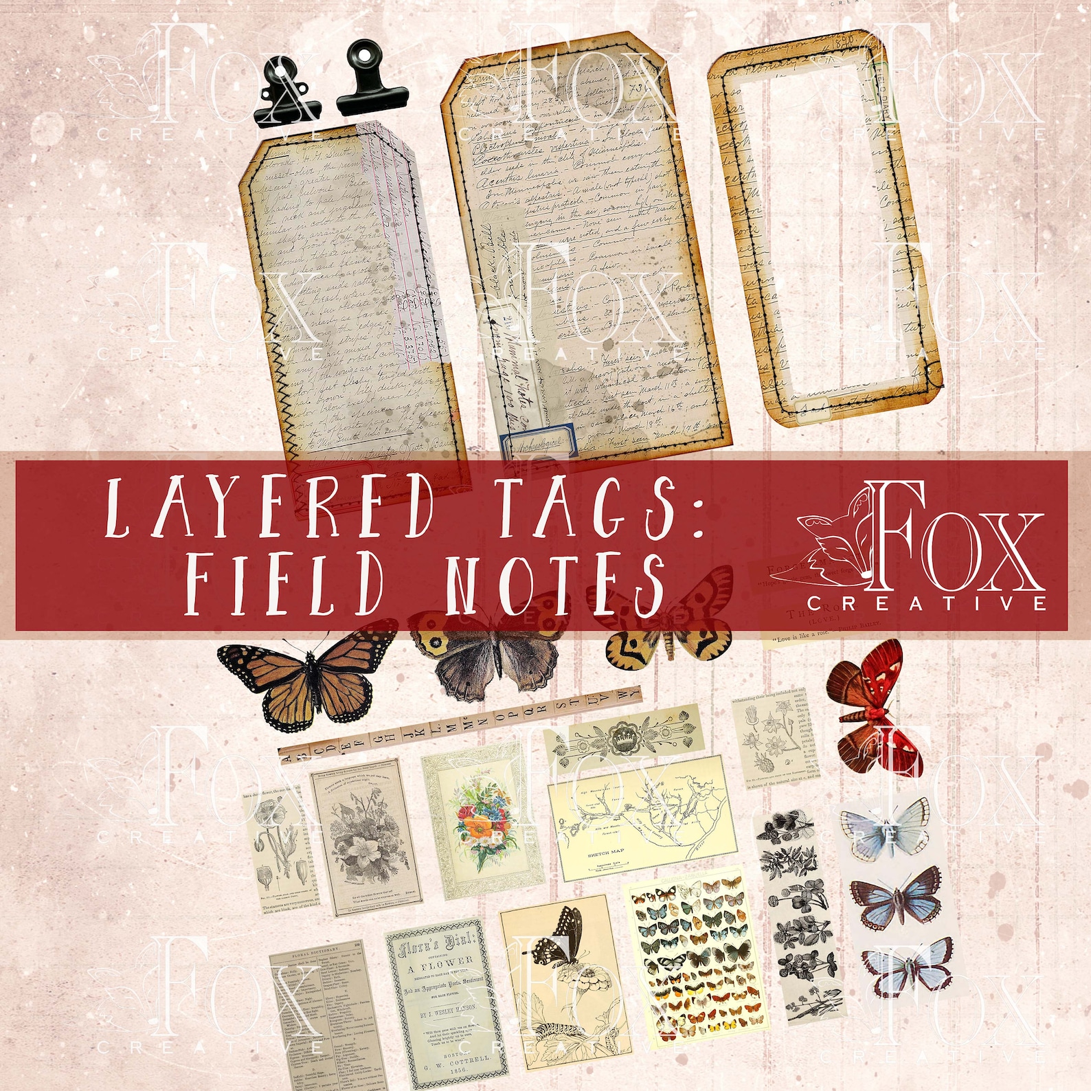 Layered Tags Field Notes Digital Kit DIGI20 54 | Etsy