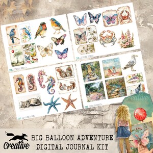 The BIG BALLOON Adventure, Digital Journal/scrapbooking Kit DIGI24 29 ...