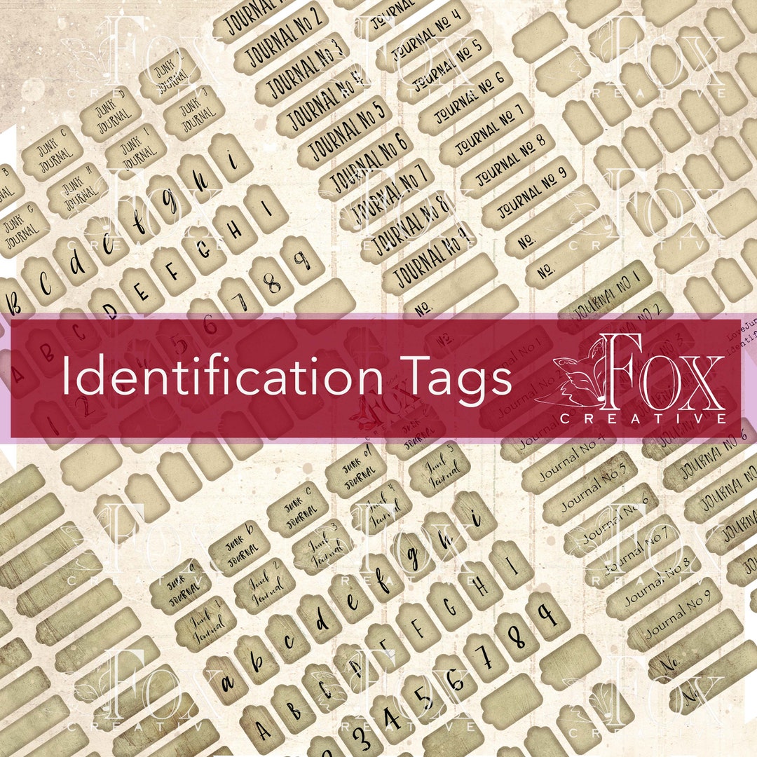 Identification Mini Tags, Digital Kit DIGI20 46 - Etsy
