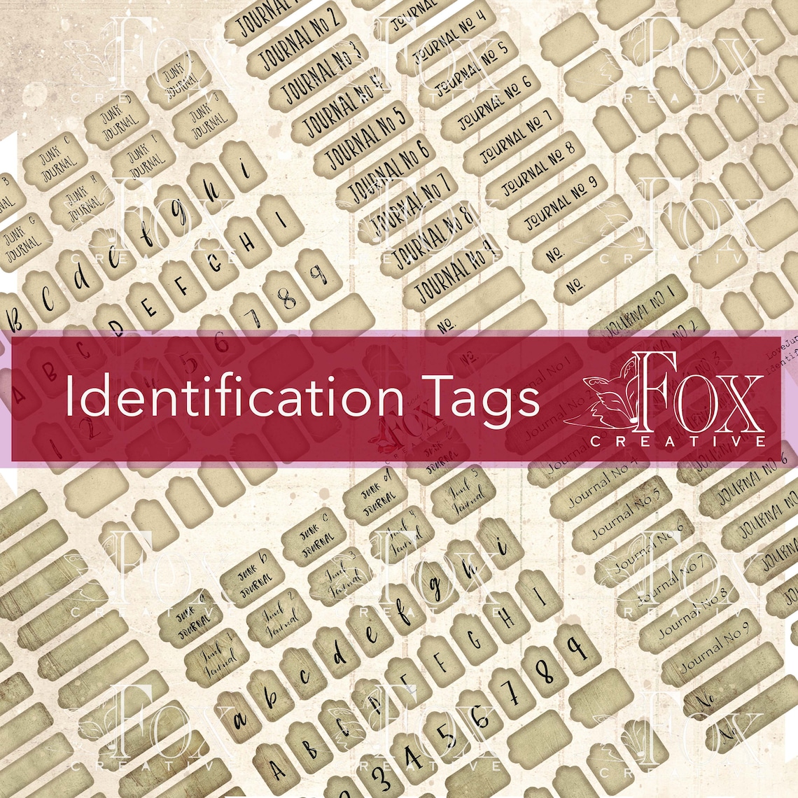 Identification Mini Tags, Digital Kit DIGI20 46 - Etsy