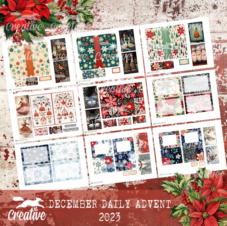 2023 DECEMBER DAILY ADVENT, Christmas Digital Journal Kit, Printable ...