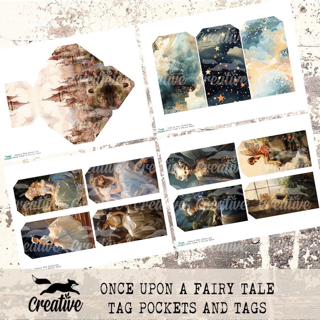 Once Upon a FAIRY TALE, Digital Pocket Tags, Digital Journal Kit ...