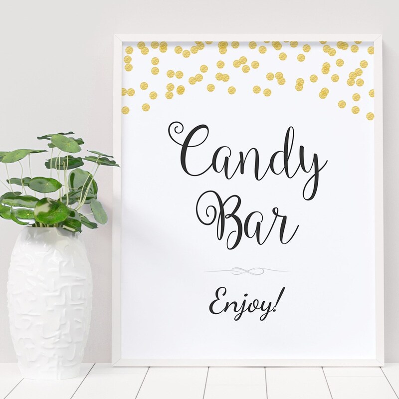 Candy Table Signs - Etsy