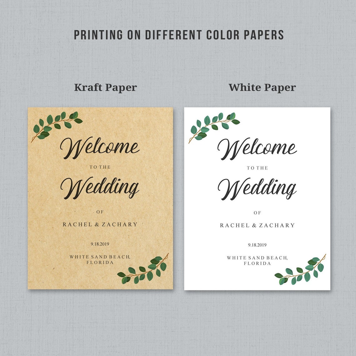 Editable Wedding Sign Template Welcome to the Wedding Sign - Etsy