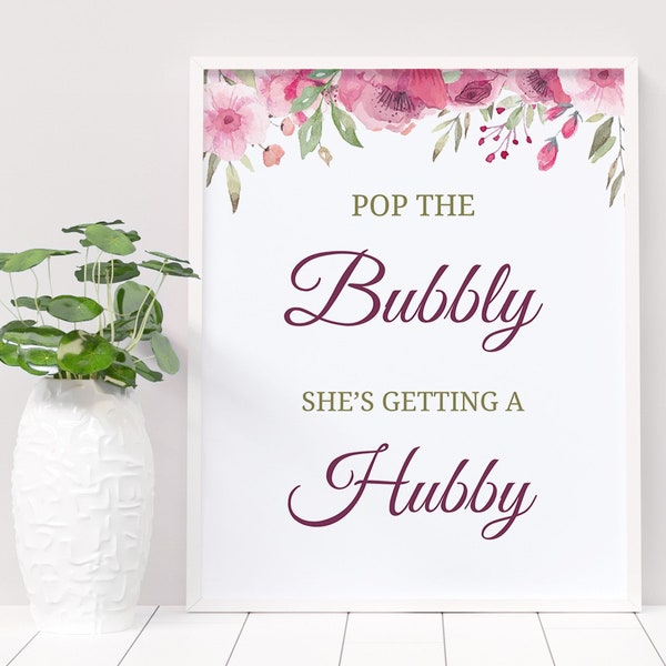 Pop The Bubbly Shes Getting A Hubby Etsy