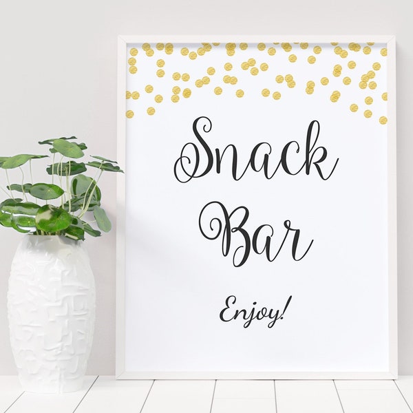 Snack Bar Sign - Etsy