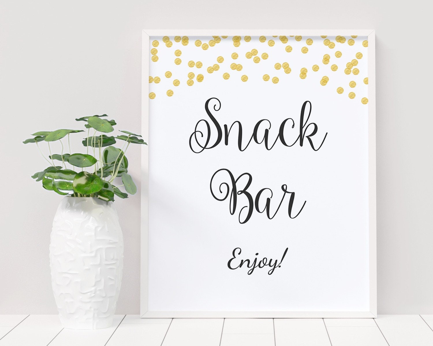 Snack Bar Sign, Wedding Snacks Buffet Sign Printable, Wedding Table ...