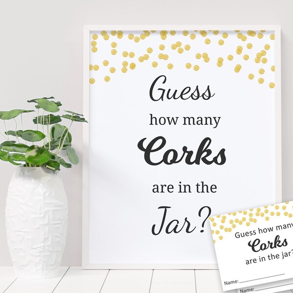 Guess How Many Corks - Etsy