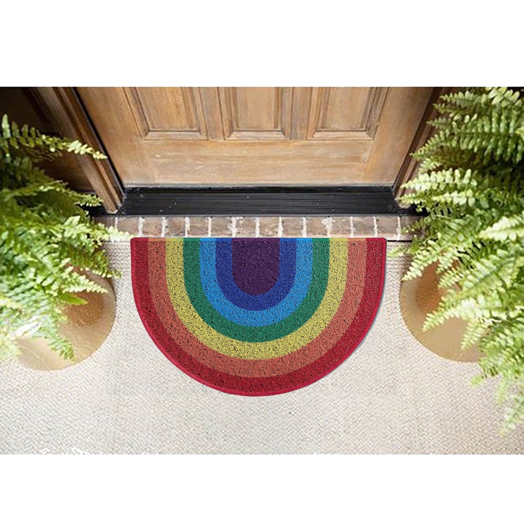 Rainbow Door Mat Home Washable Front Entrance Mat Gay - Etsy UK