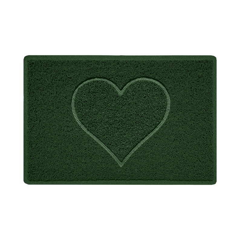 HEART Embossed Door Mat Entrance Welcome Floor Mat - Etsy