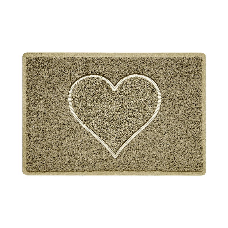 HEART Embossed Door Mat Entrance Welcome Floor Mat - Etsy