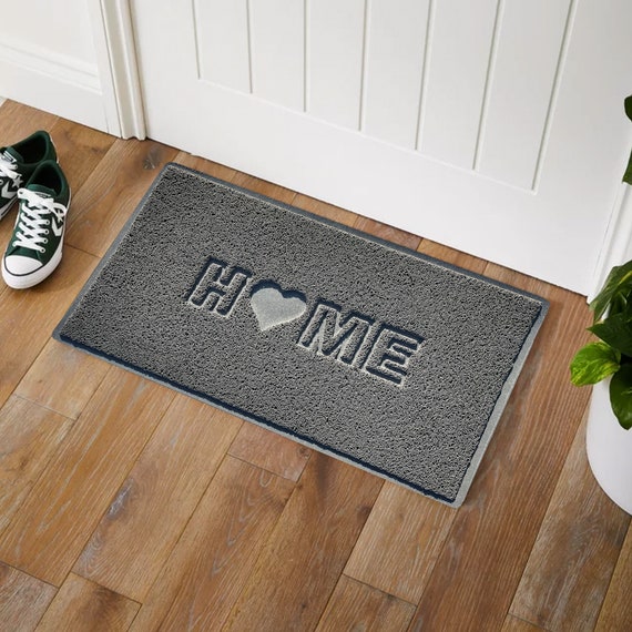 HOME HEART Door Mat Welcome Entrance Floor Mat | Etsy