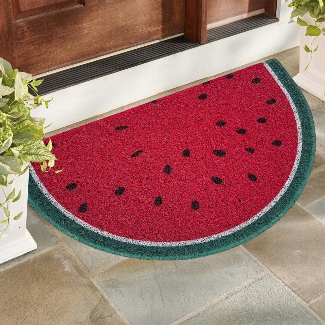 Watermelon Door Mat Half Circle Entrance Welcome Floor Mat - Etsy