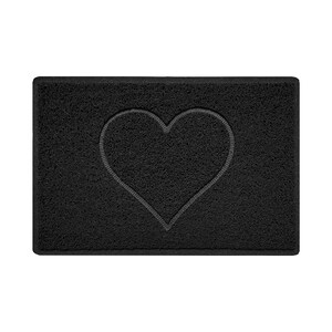 HEART Embossed Door Mat Entrance Welcome Floor Mat - Etsy
