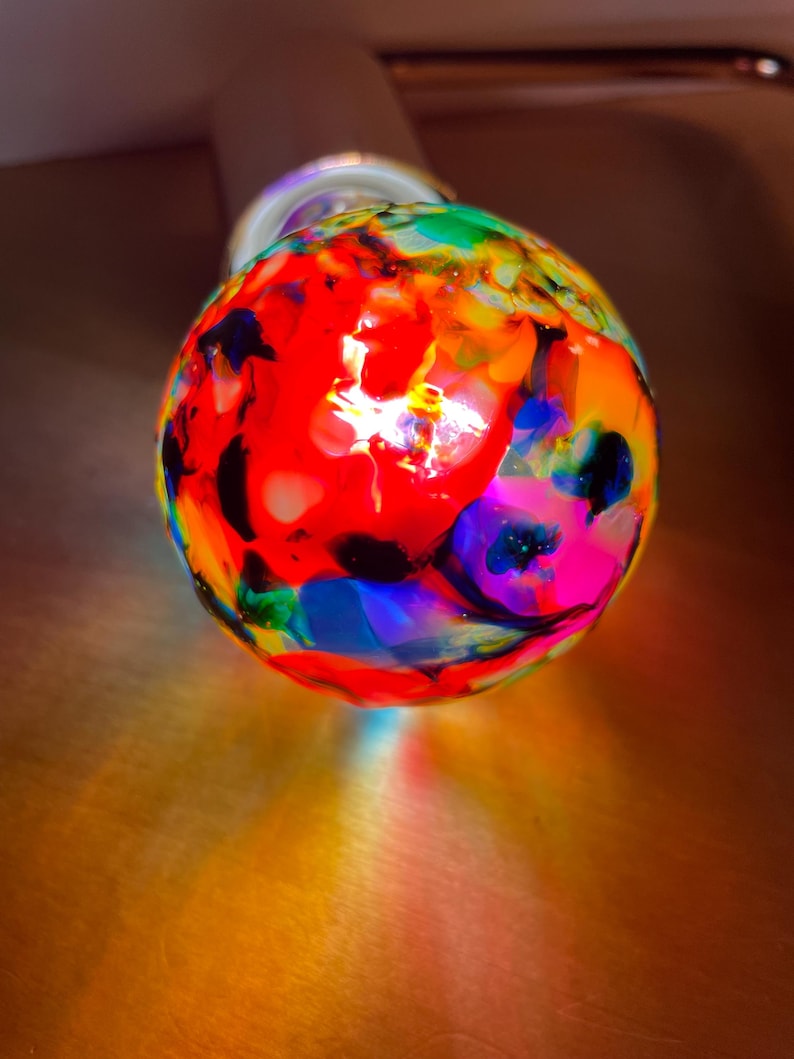 Hand Painted LED Light Bulb: Artistic Accent Lighting - Etsy