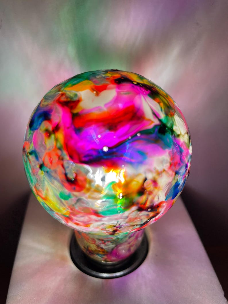 Hand Painted LED Light Bulb: Artistic Accent Lighting - Etsy