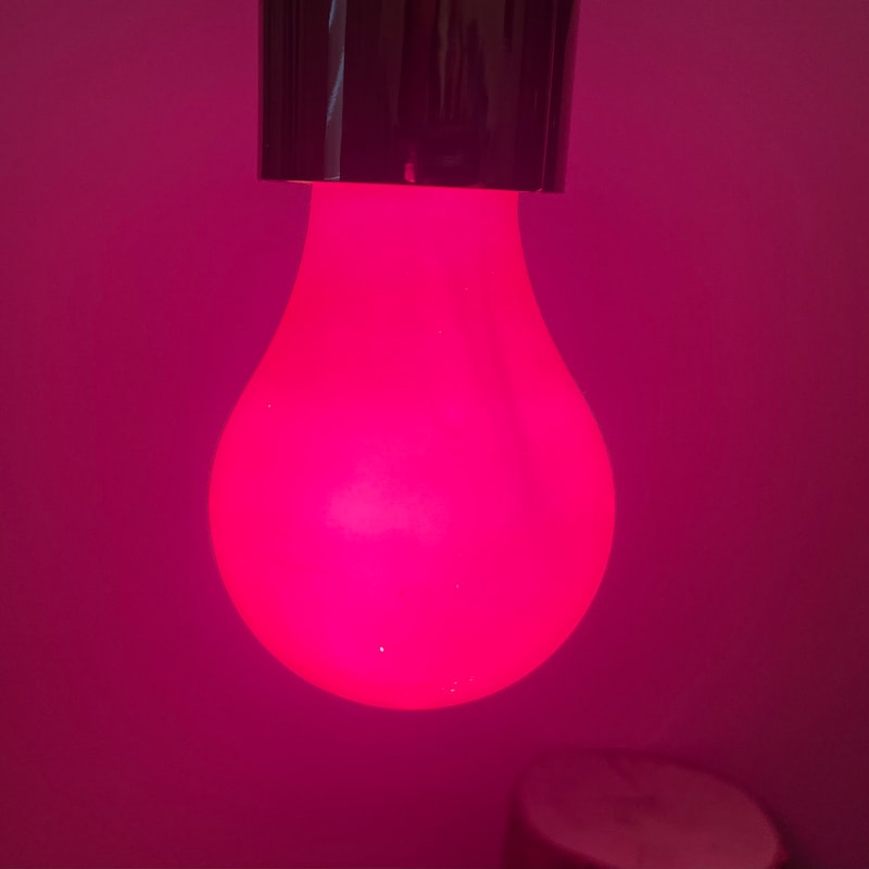 Pink Light Bulb - Etsy