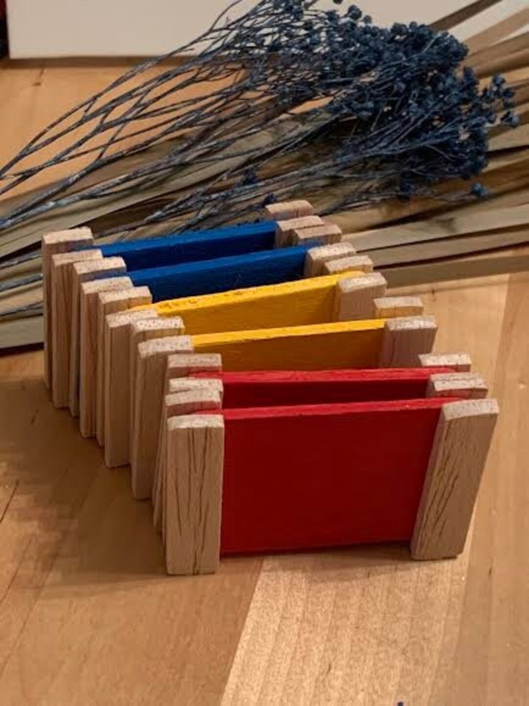 Montessori Color Tablets Box #1 the Primary Colors With Grasp Tabs - Etsy