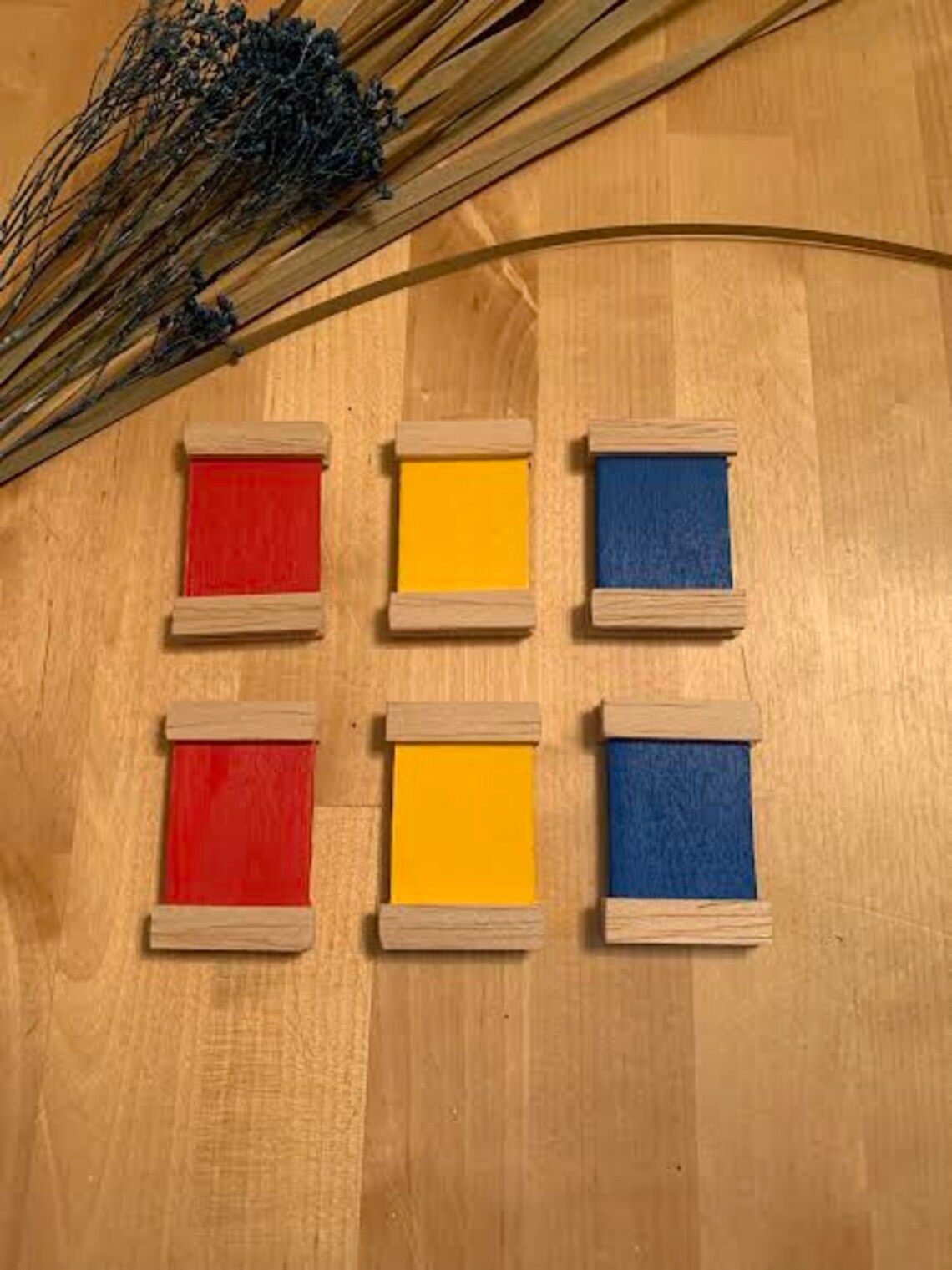 Montessori Color Tablets Box 1 The Primary Colors with grasp | Etsy