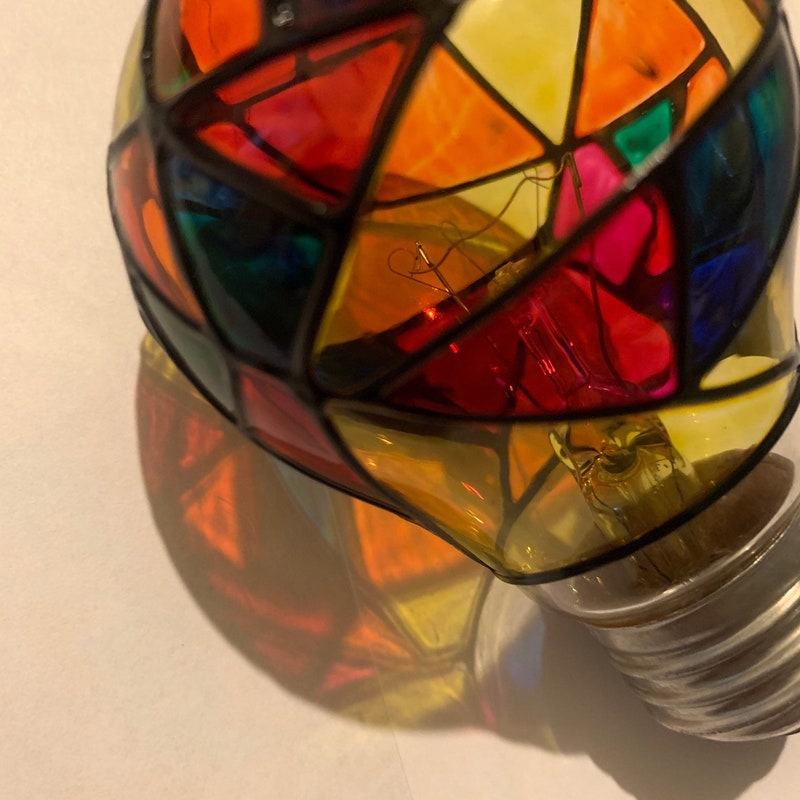 Stained Glass Light Bulbs - Etsy