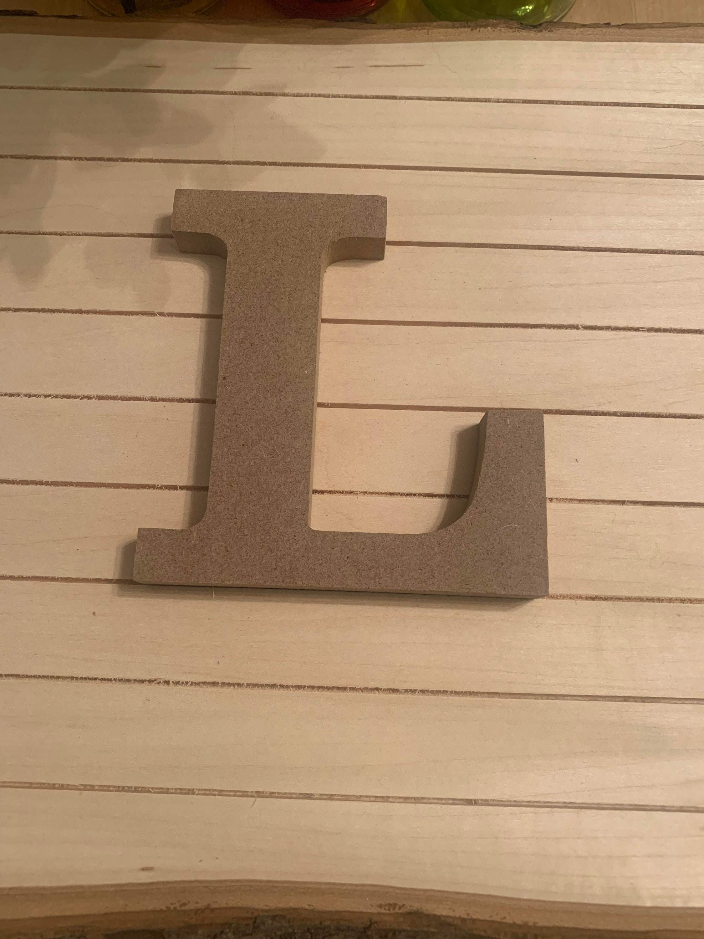 4 Inch wood letters 3 dimensional unfinished letters. Letter | Etsy
