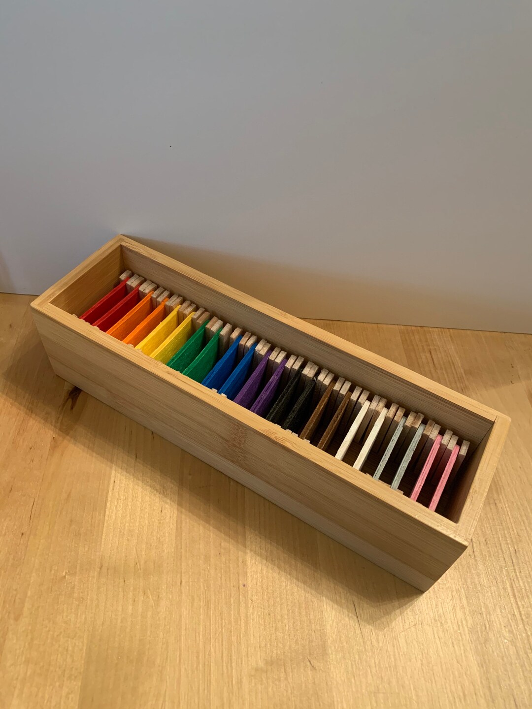 Montessori Color Box #2: Handmade Wooden Sensorial Learning Kit - Etsy