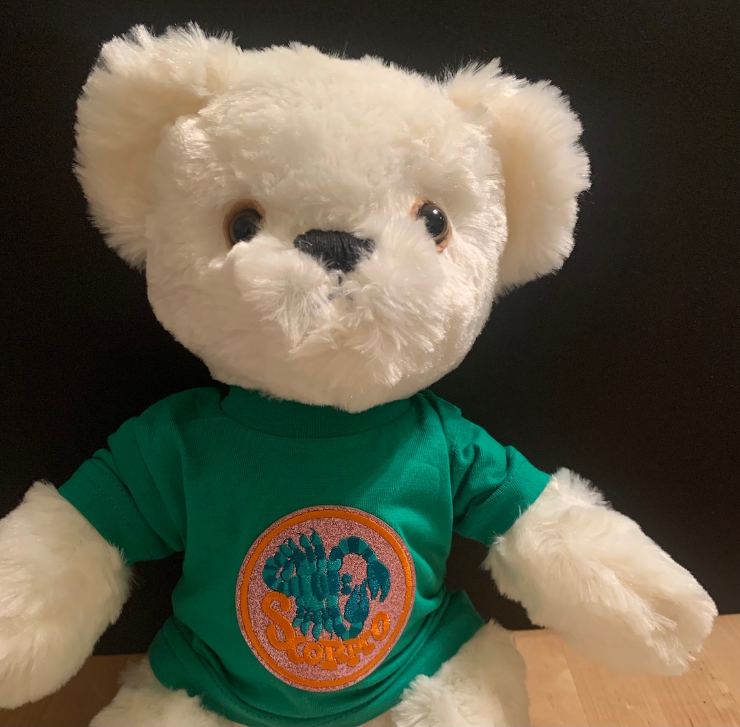 Zodiac Bear: Embroidered Glitter Patch, Soft Plush Gift (17 Inch) - Etsy