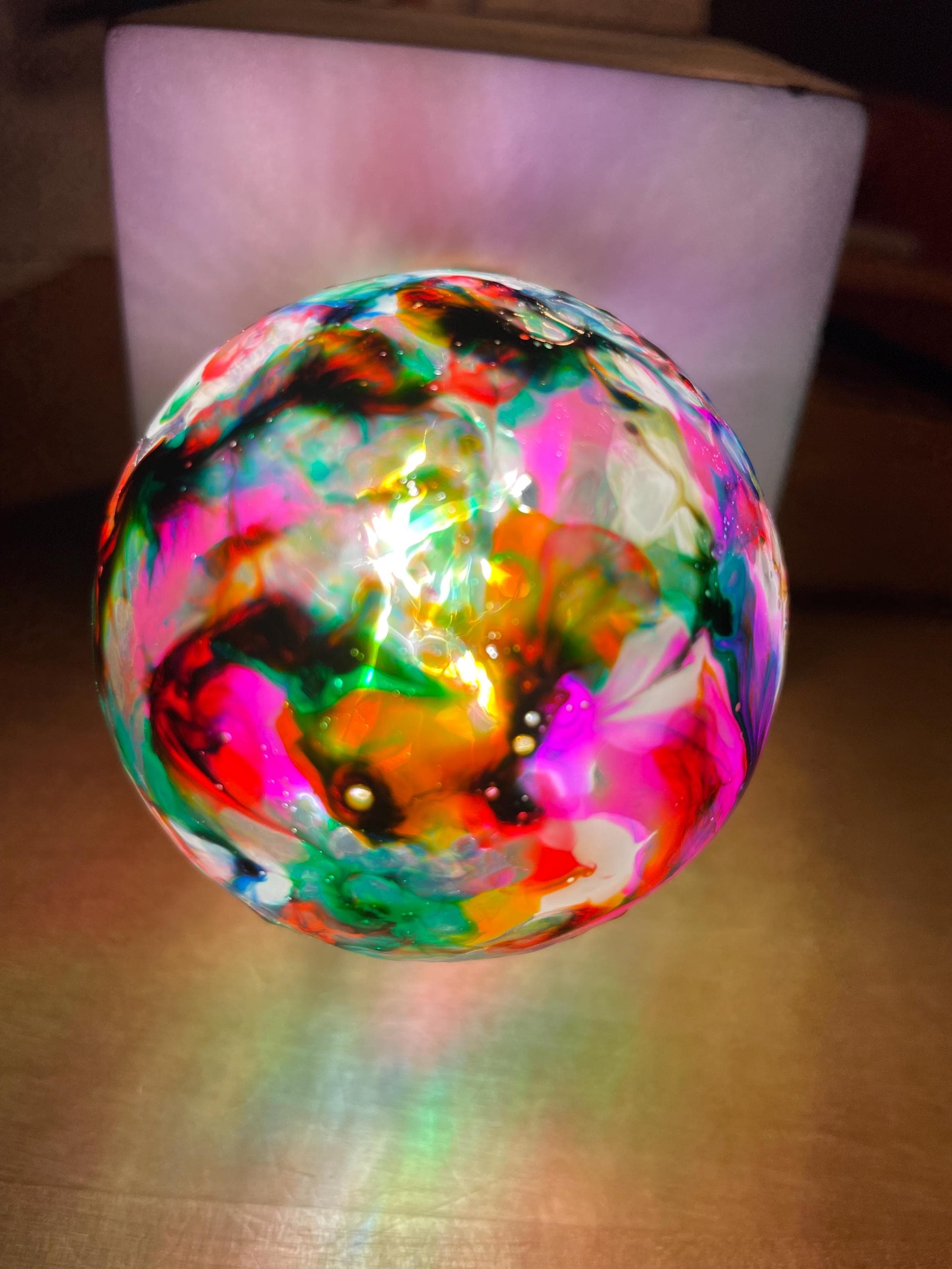 Hand Painted LED Light Bulb: Artistic Accent Lighting - Etsy