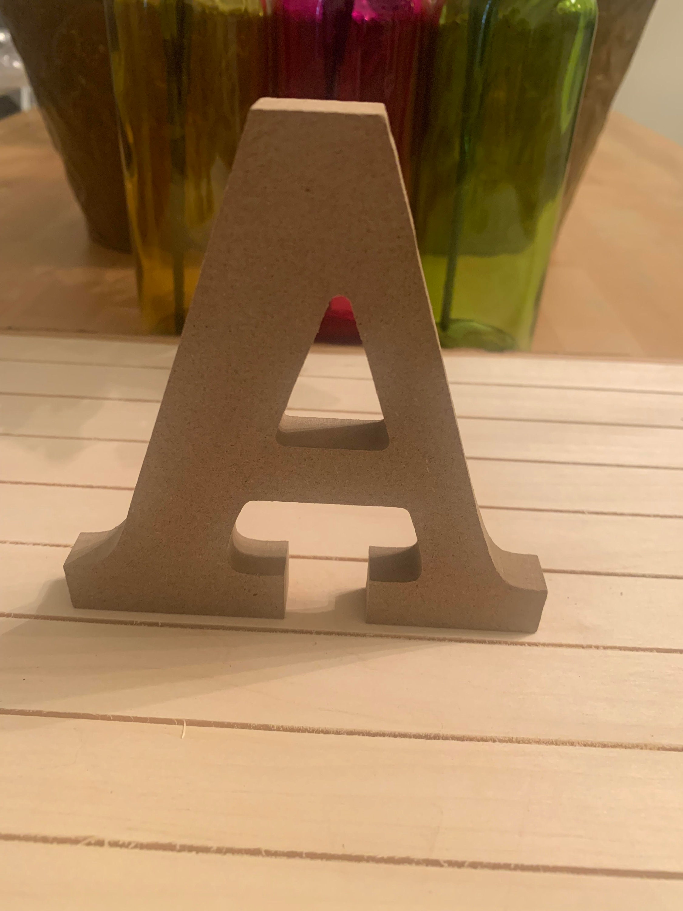 4 Inch Wood Letters 3 Dimensional Unfinished Letters. Letter | Etsy