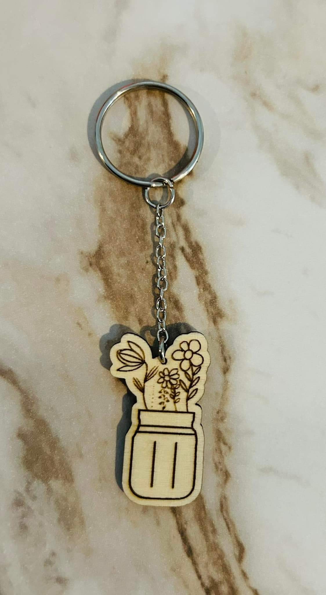 Handmade Wood Keychains - Etsy