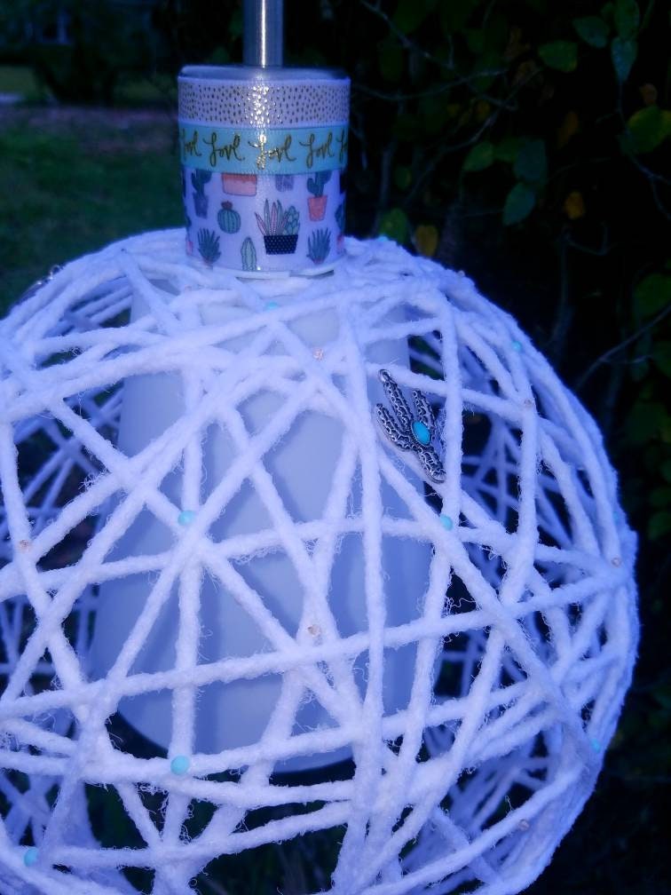 Hanging Yarn Lamp Hemp Lamp Hemp Hanging Light Light - Etsy Singapore