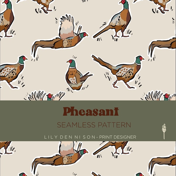 Pheasant Pattern - Etsy